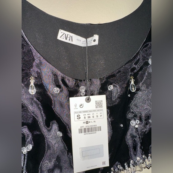 Zara | Tops | Zara Jeweled Top | Poshmark